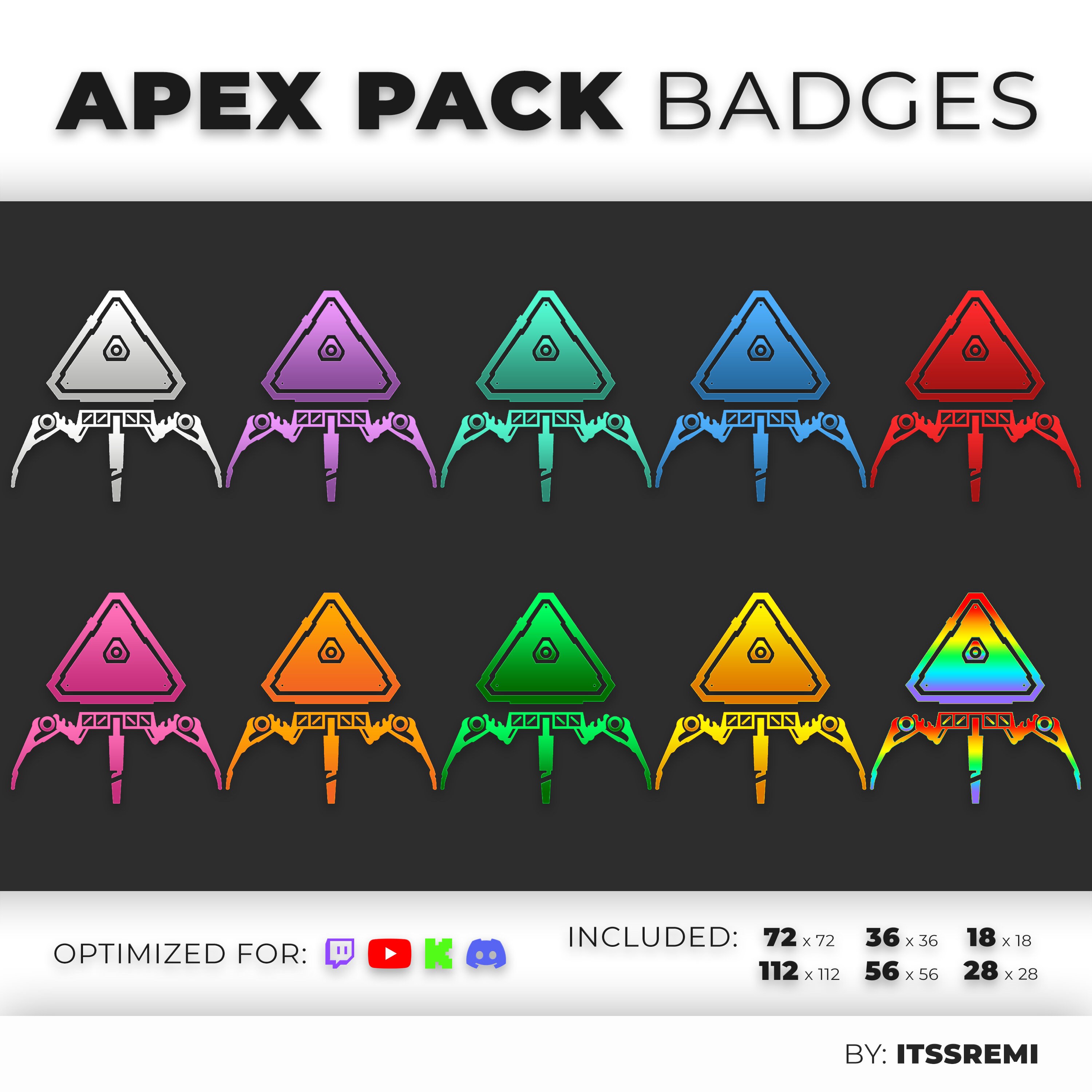 Apex Legends Apex Pack Sub/bit Badges for Twitch - Etsy