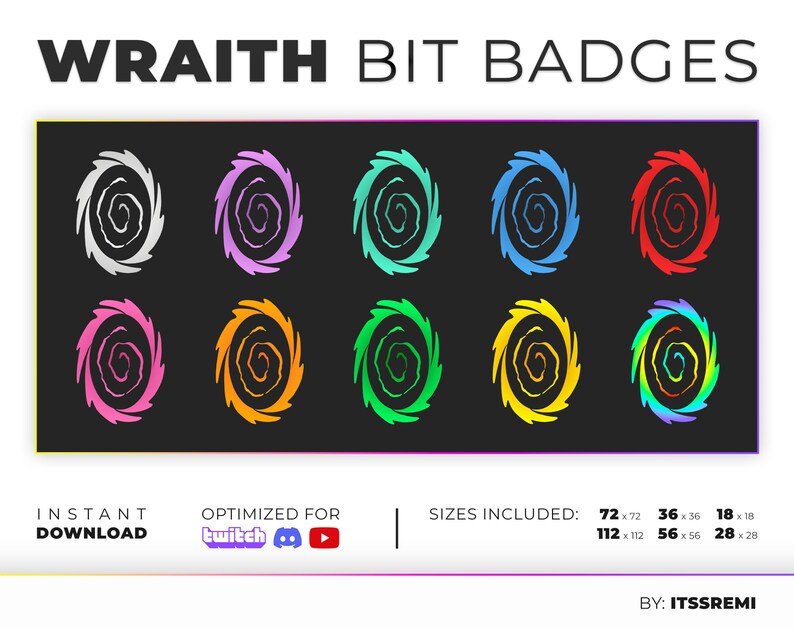 Apex Legends Wraith Portal Sub/bit Badges for Twitch - Etsy