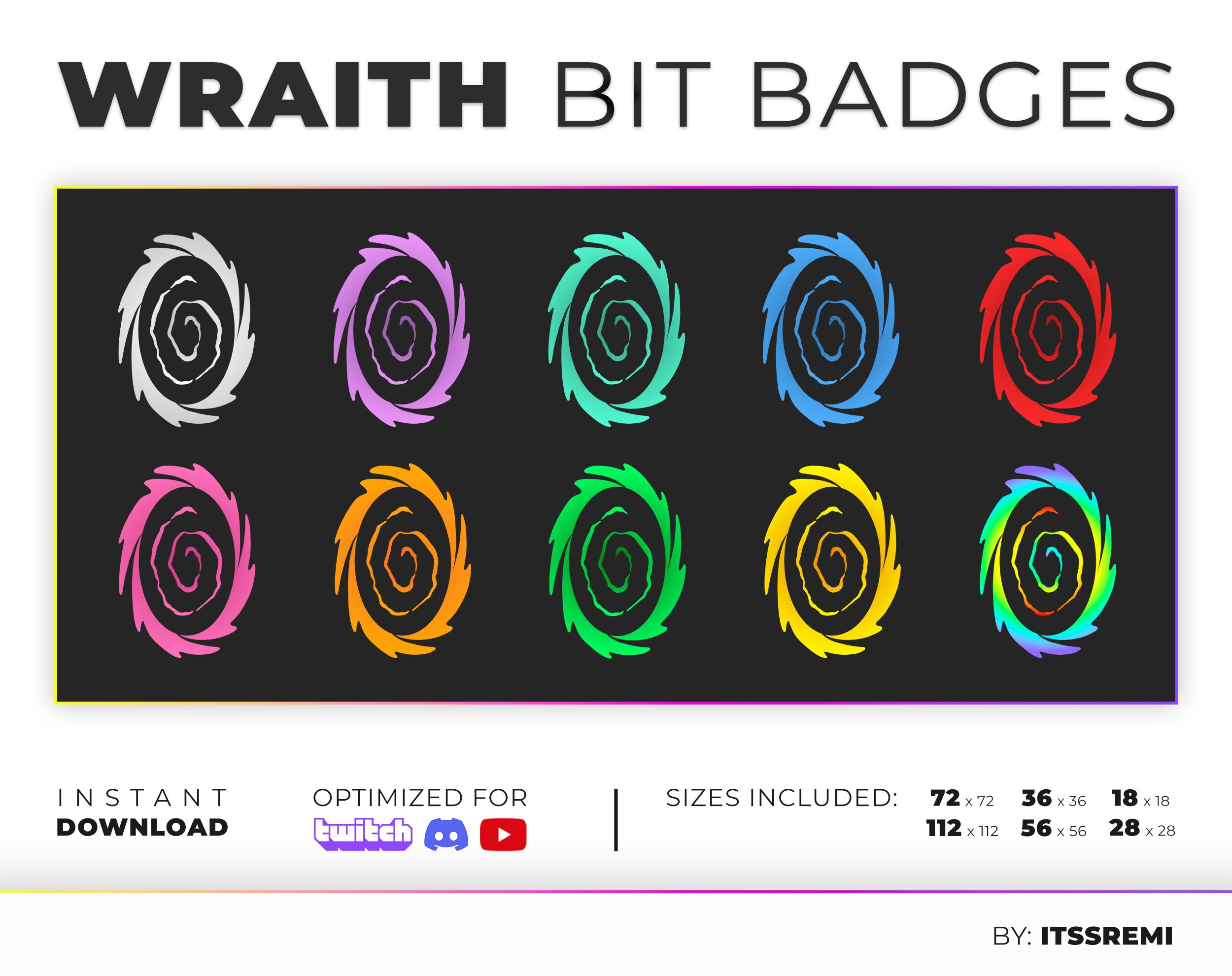 Apex Legends Wraith Portal Sub/bit Badges for Twitch - Etsy