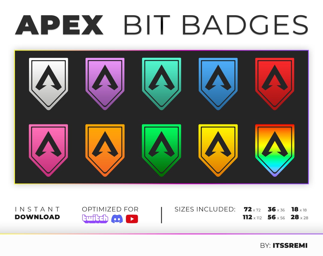 Apex Legends Themed Bit Badges for Twitch - Etsy