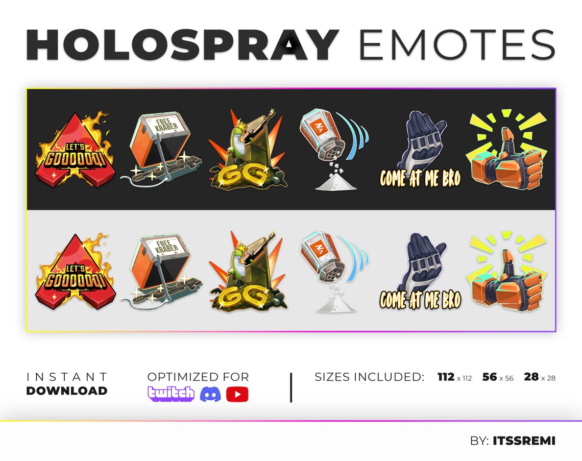 Apex Legends Holospray Emotes - Etsy