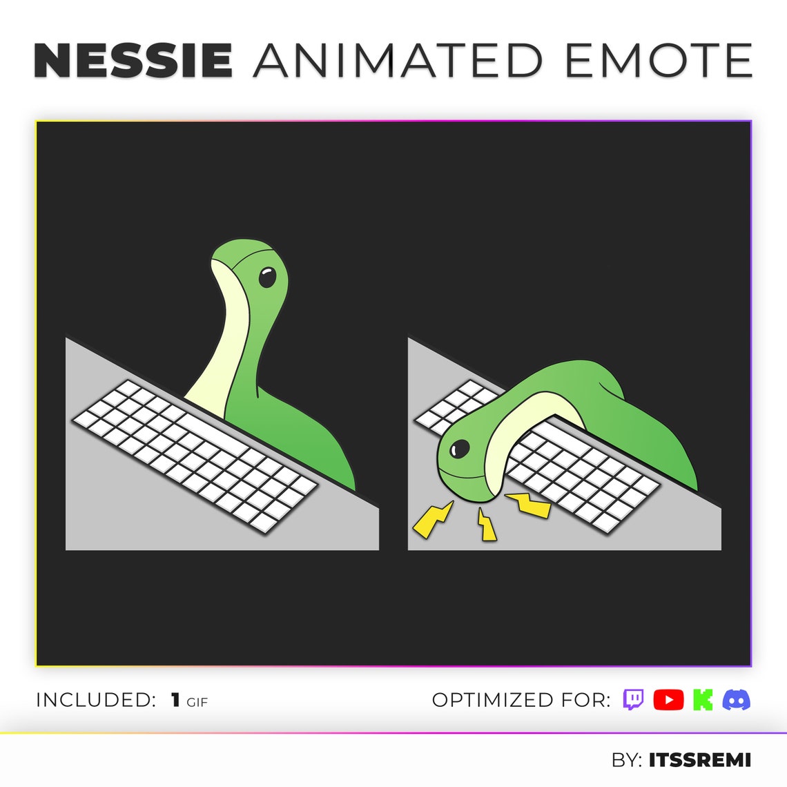 Nessie Hitting Keyboard Animated Emote - Apex Legends Sticker (GIF ...