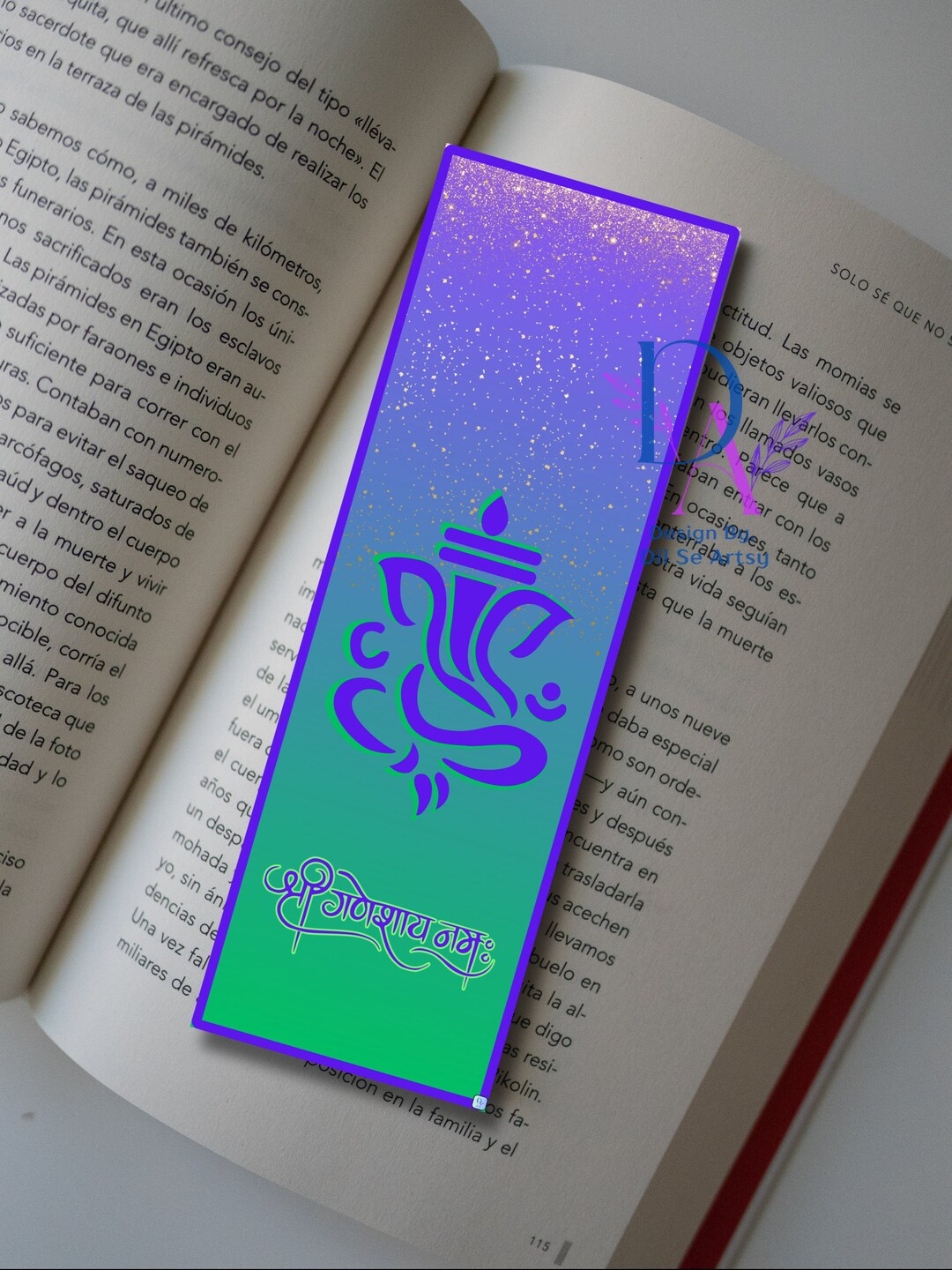 Shri Ganesh Bookmark Collection - Set of 5 Colorful Designs (digital ...