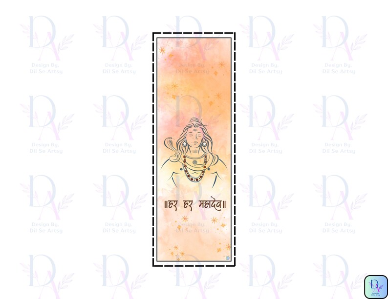 Divine Lord Shiva Bookmark Collection - Set of 4 Unique, Colorful ...