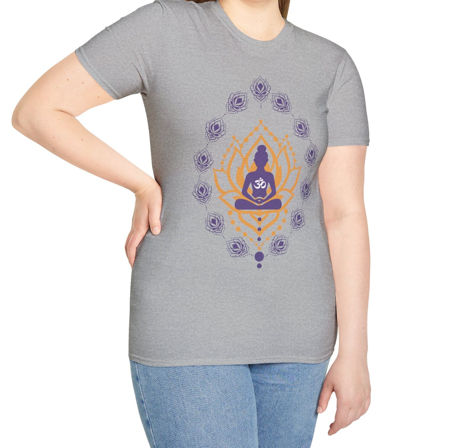 Zenflow Yoga T-shirt: Embrace Meditation With Unique Design - Etsy