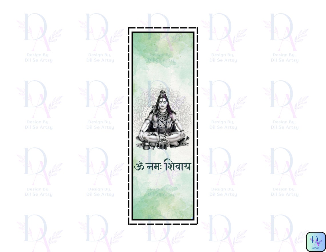 Divine Lord Shiva Bookmark Collection - Set of 4 Unique, Colorful ...