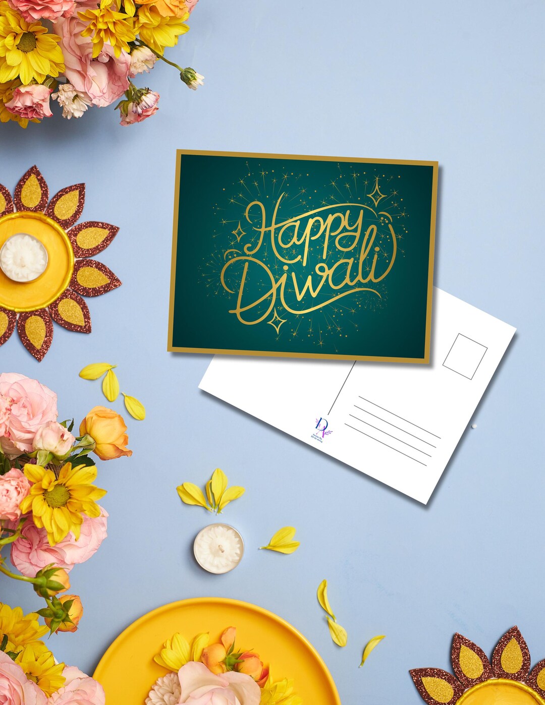 Celebrate Diwali With Love | Instant Download | Printable Greeting Card ...