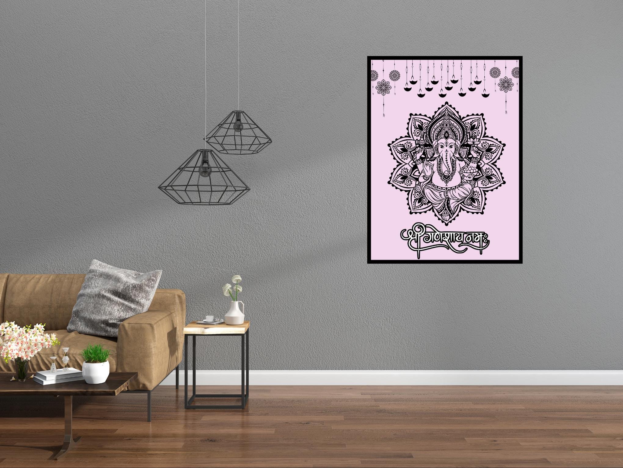 Ganesh Coloring Page – Printable Hindu Art for Kids & Adults, Relaxing ...