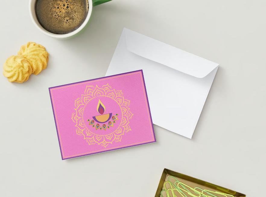 Diwali Printable Greeting Card for Festive of Lights Digital Download ...
