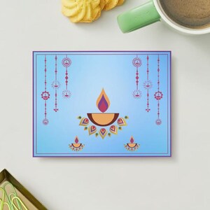 Diwali Printable Greeting Card for Festive of Lights | Digital Download ...