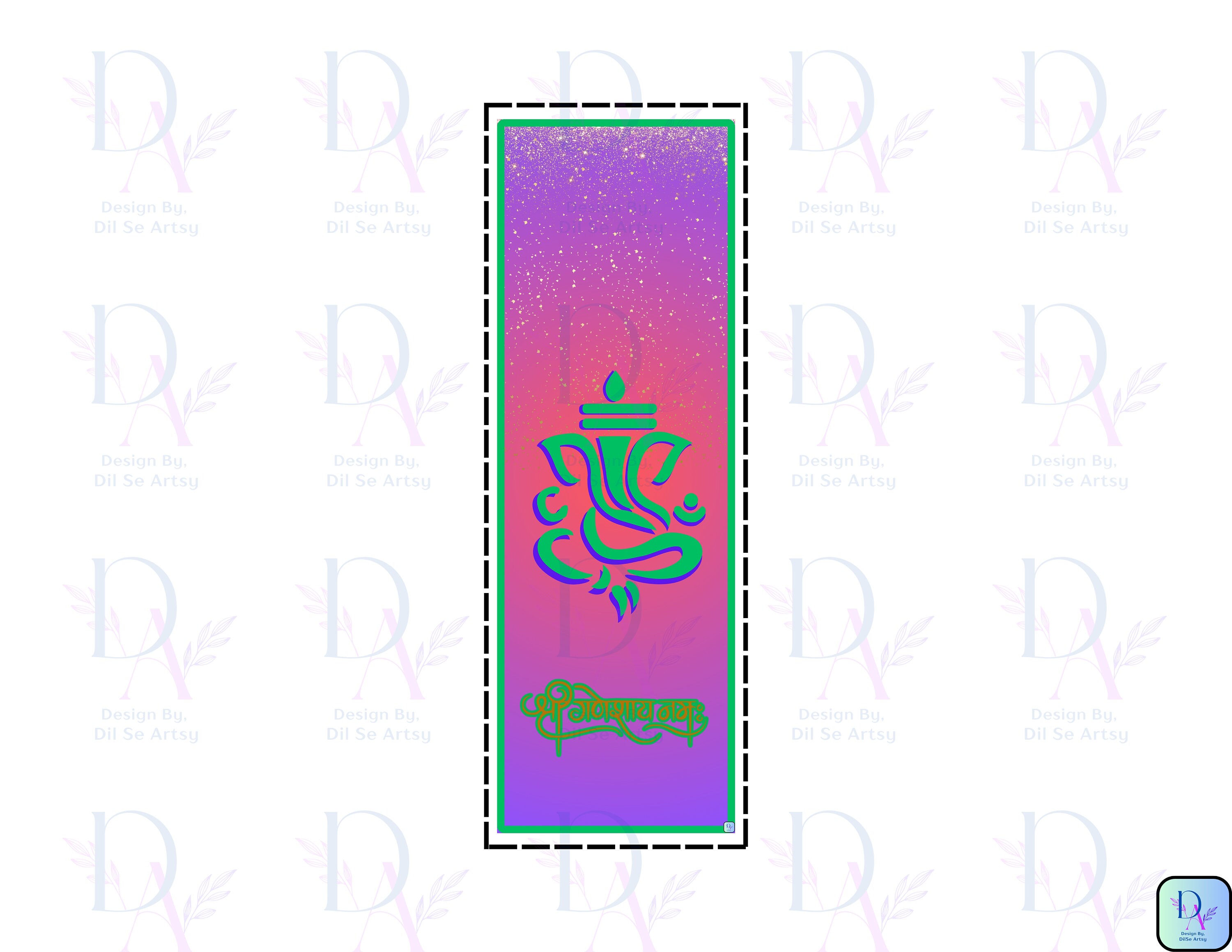 Shri Ganesh Bookmark Collection - Set of 5 Colorful Designs (digital ...