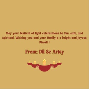 Customizable Diwali Greeting Card | Printable & Digital Copy for Social ...