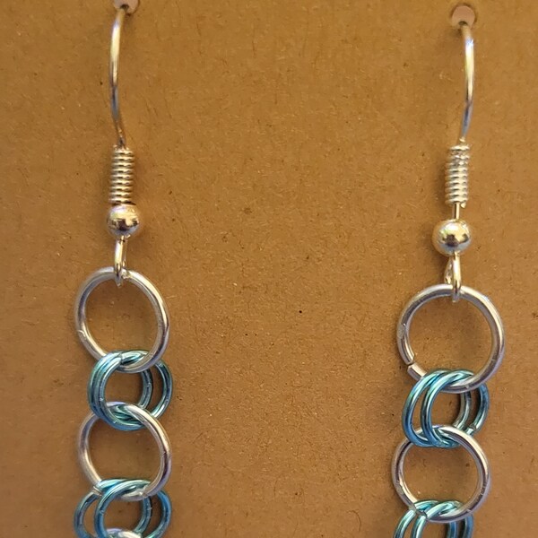 Chain Mail Earrings - Etsy