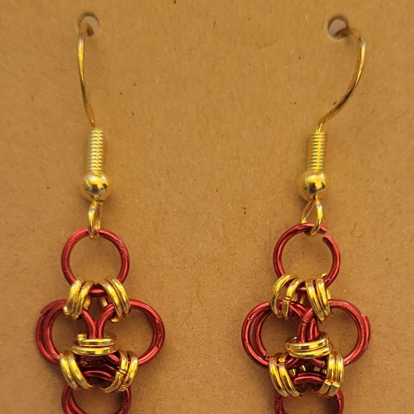 Chain Mail Earrings - Etsy