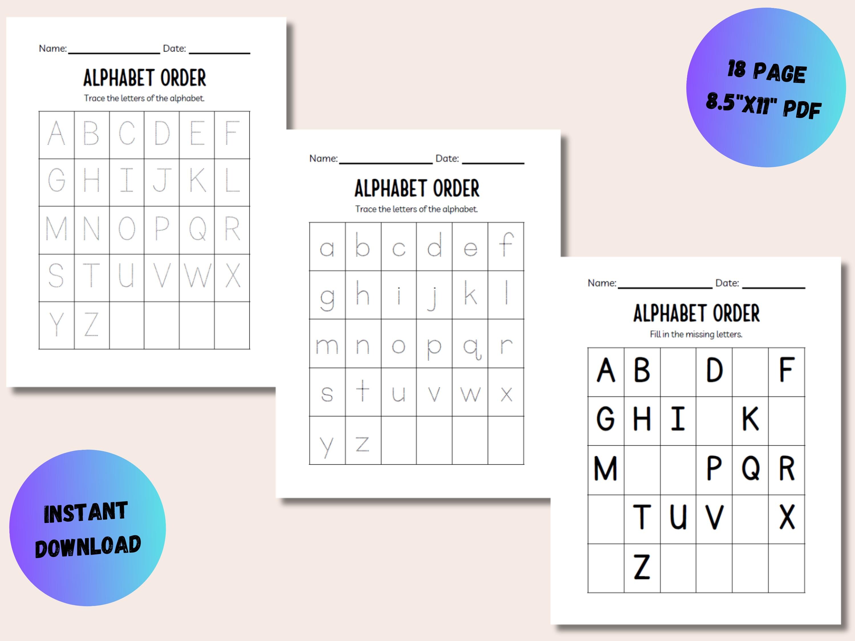 Worksheets-prek, Fine Motor Alphabet Worksheets for Kids Printable ...