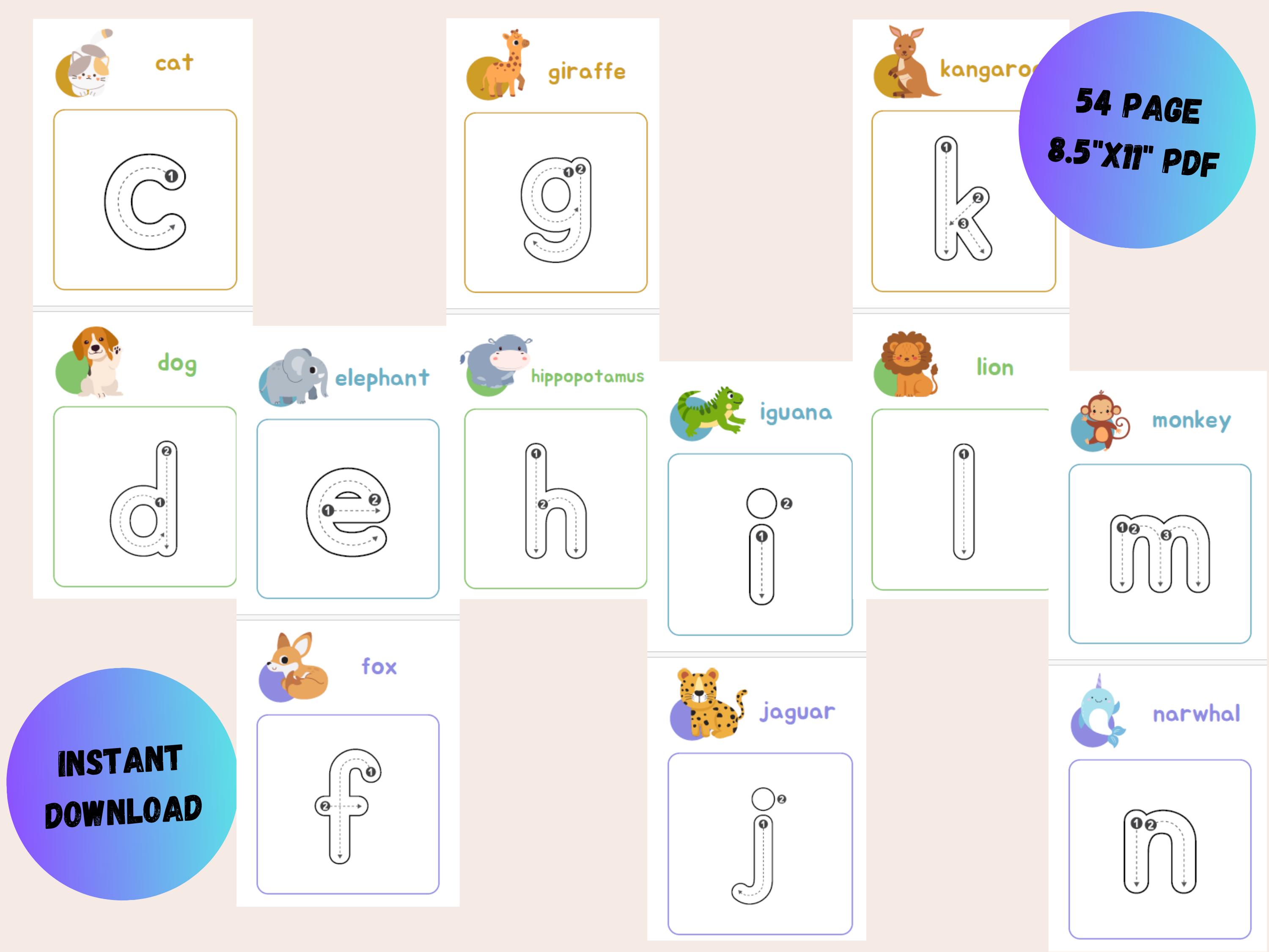 Worksheets-prek, Fine Motor Alphabet Tracing Worksheets for Kids ...