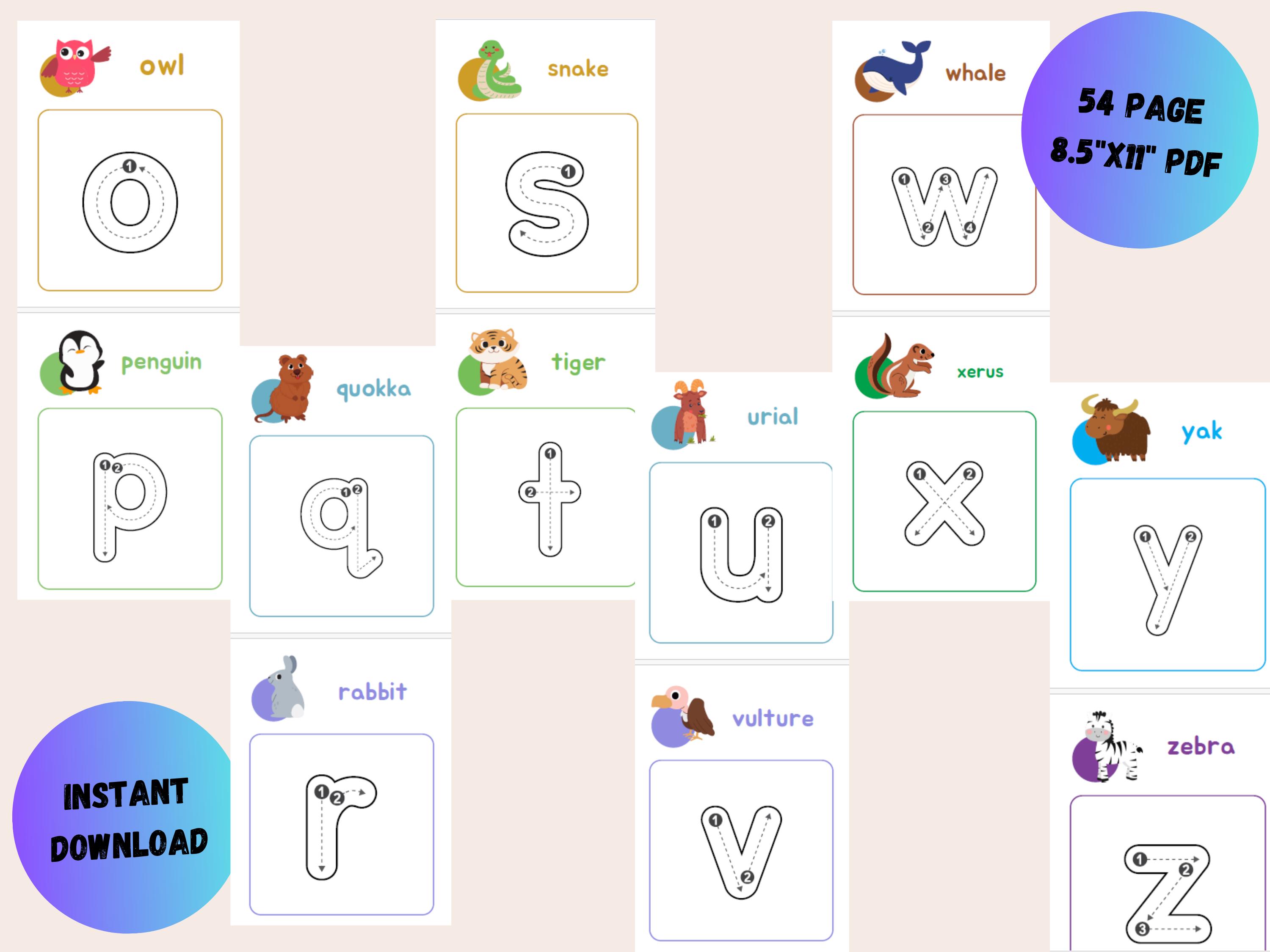 Worksheets-prek, Fine Motor Alphabet Tracing Worksheets for Kids ...