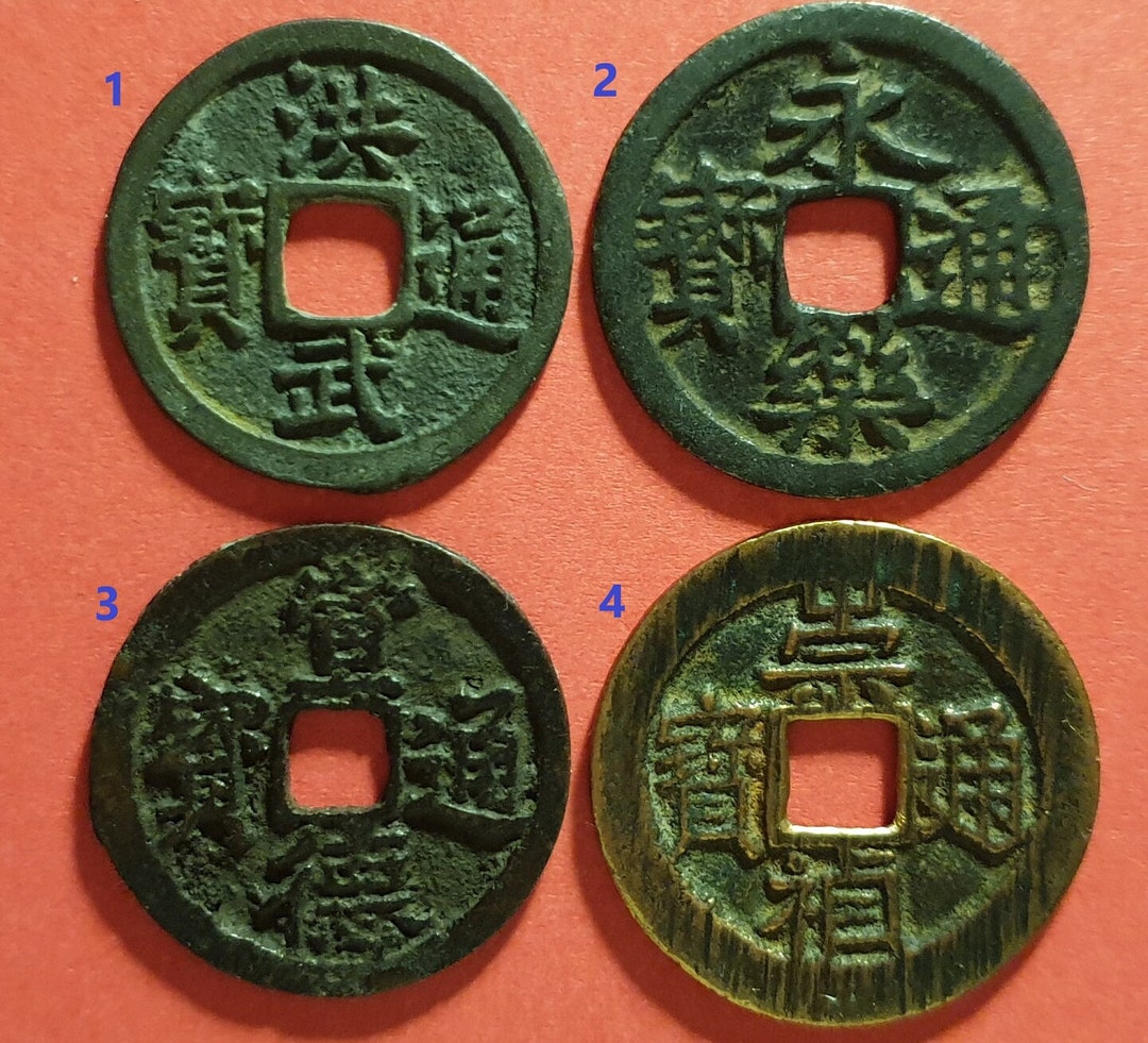 Genuine Coins From Ming Dynasty 1368 1630 China - Etsy
