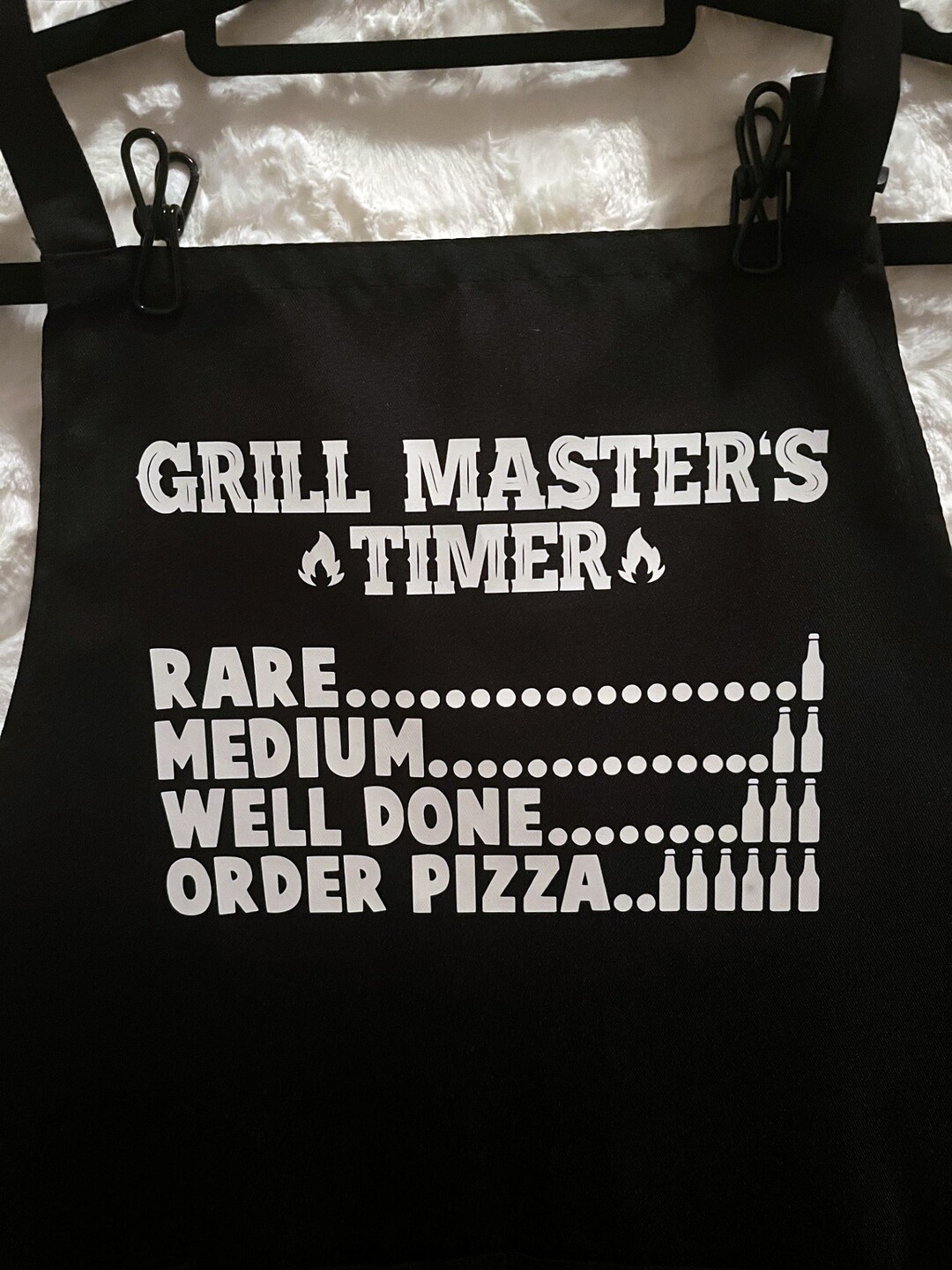 Funny Bbq/smoker Apron grill Master's Timer - Etsy