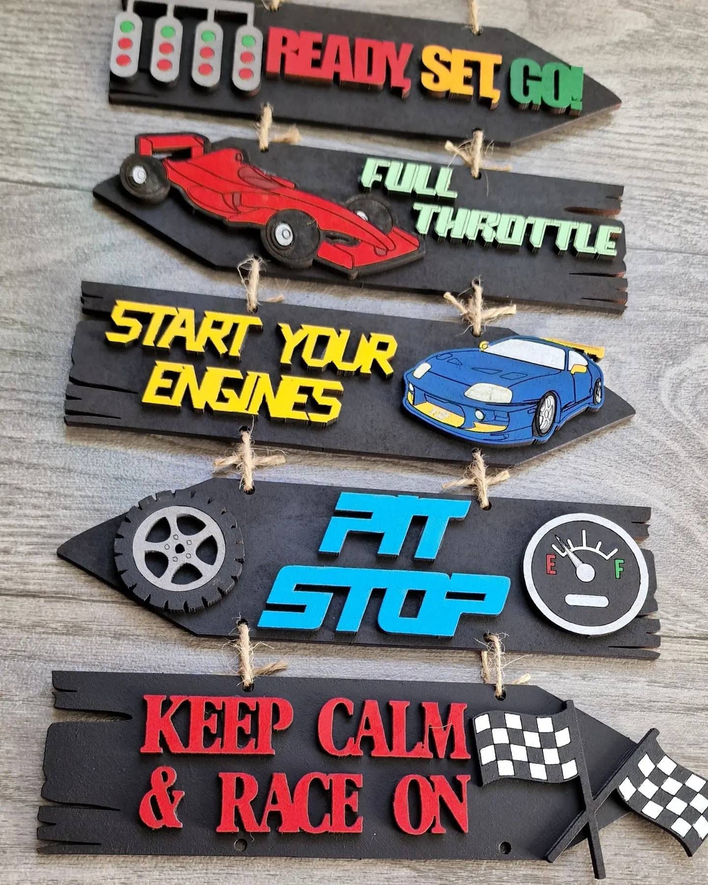 Racecar Room Decor, Motorsport Lover Gift, Boy's Bedroom Decoration ...