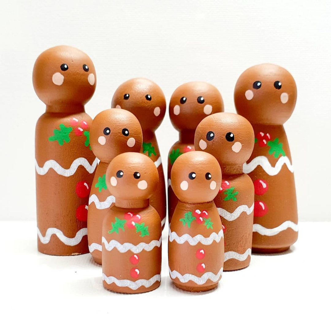 Gingerbread Christmas Decor, Gingerbread Man Woman Family Christmas ...