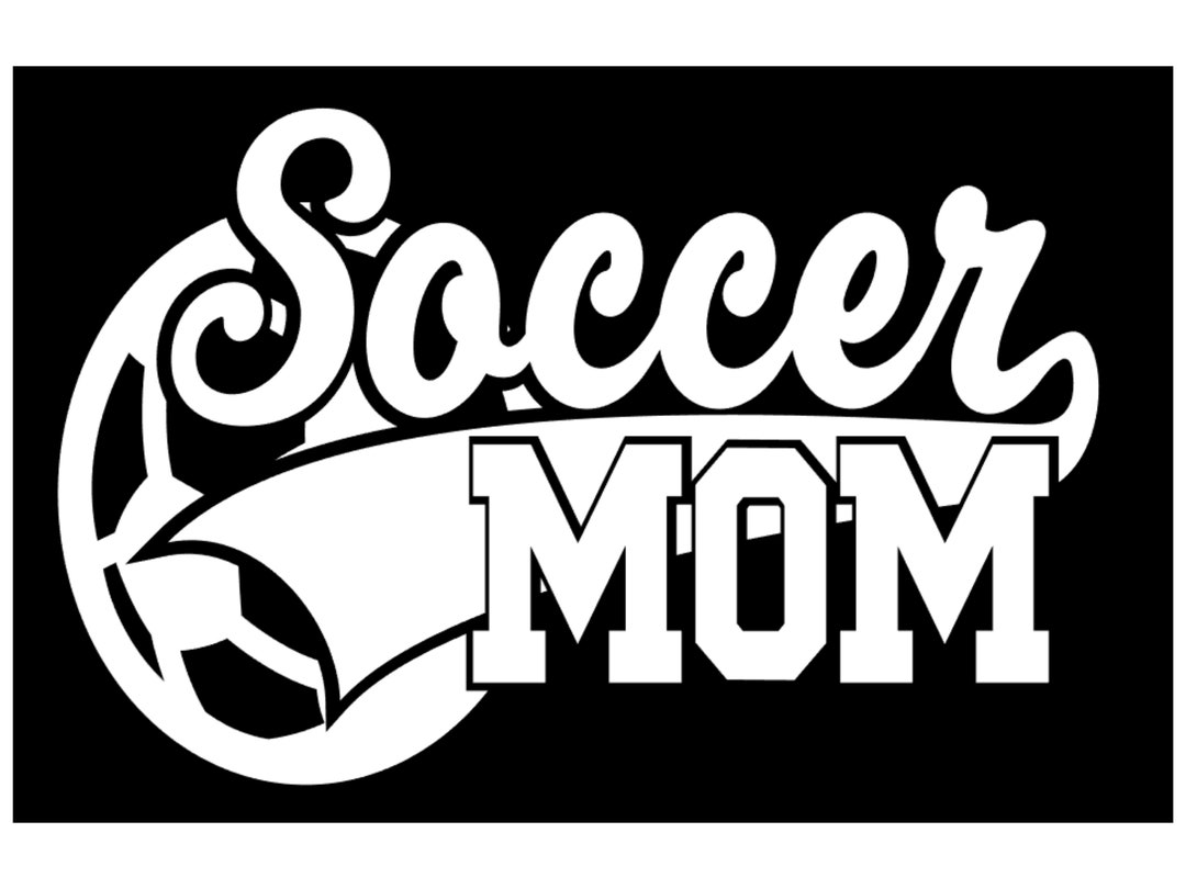 Soccer Mom Car Decal, Soccer Mom Car Window Sticker, Bumper Sticker ...