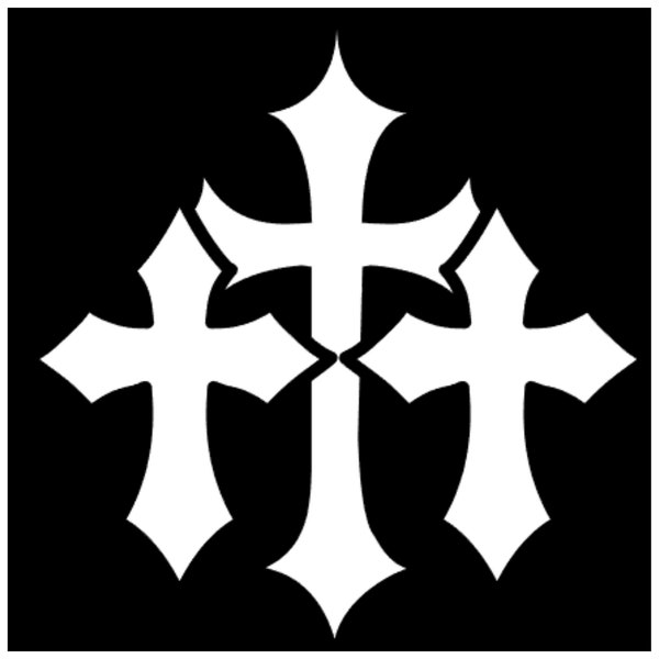 Car Decal 3 Crosses - Etsy