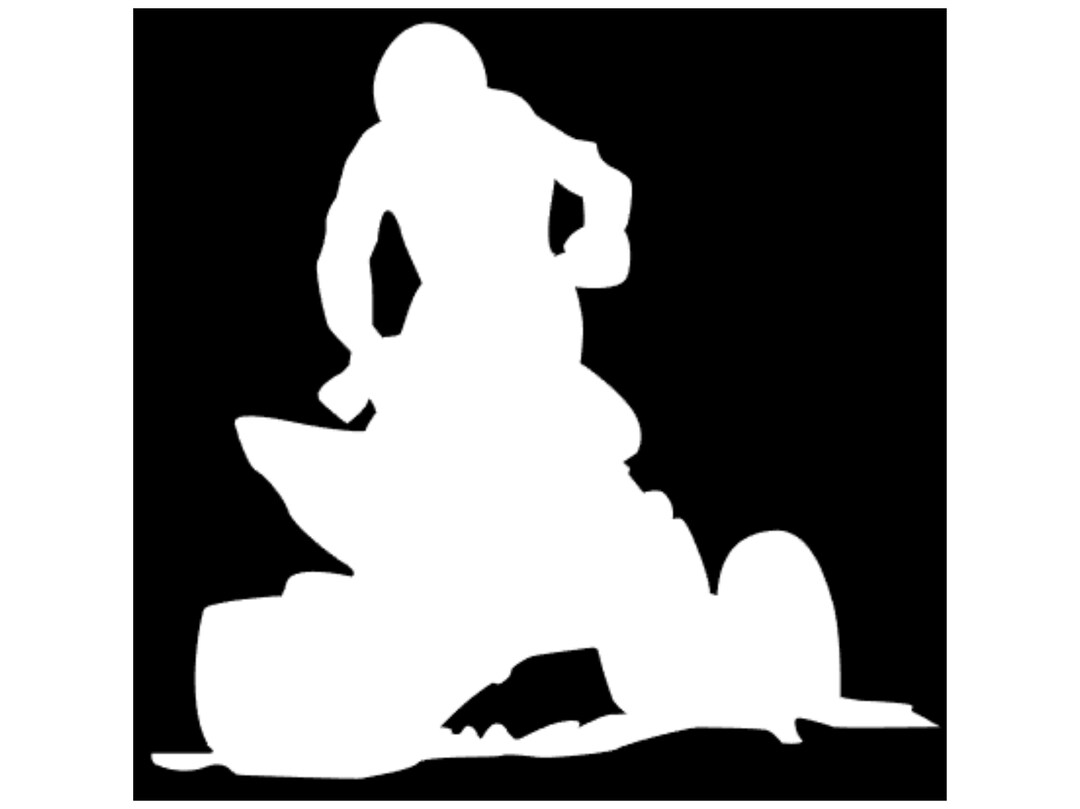 ATV Quad Four Wheeler Car Decal, ATV Style Bumper Sticker, Off-road ATV ...