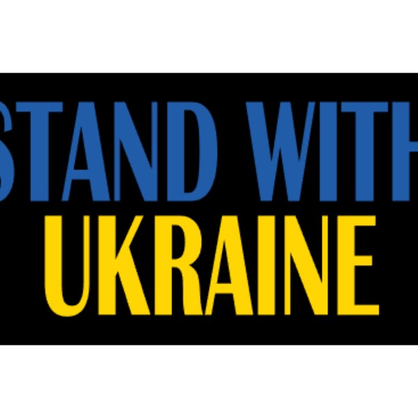 Stand With Ukraine Car Decal - Etsy