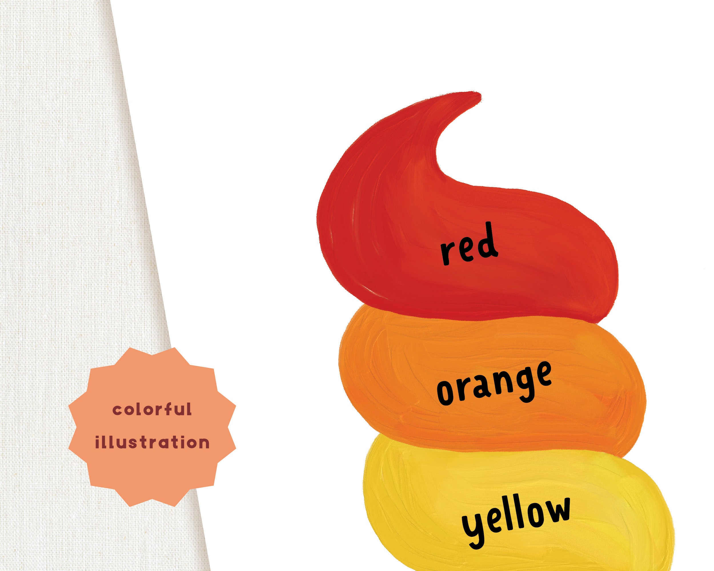 Colors Print Printable Colors Wall Art Educational Poster - Etsy