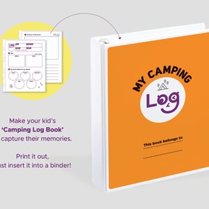 Camping Log Printable for Kids, Journal Diary, Camping Log Book ...