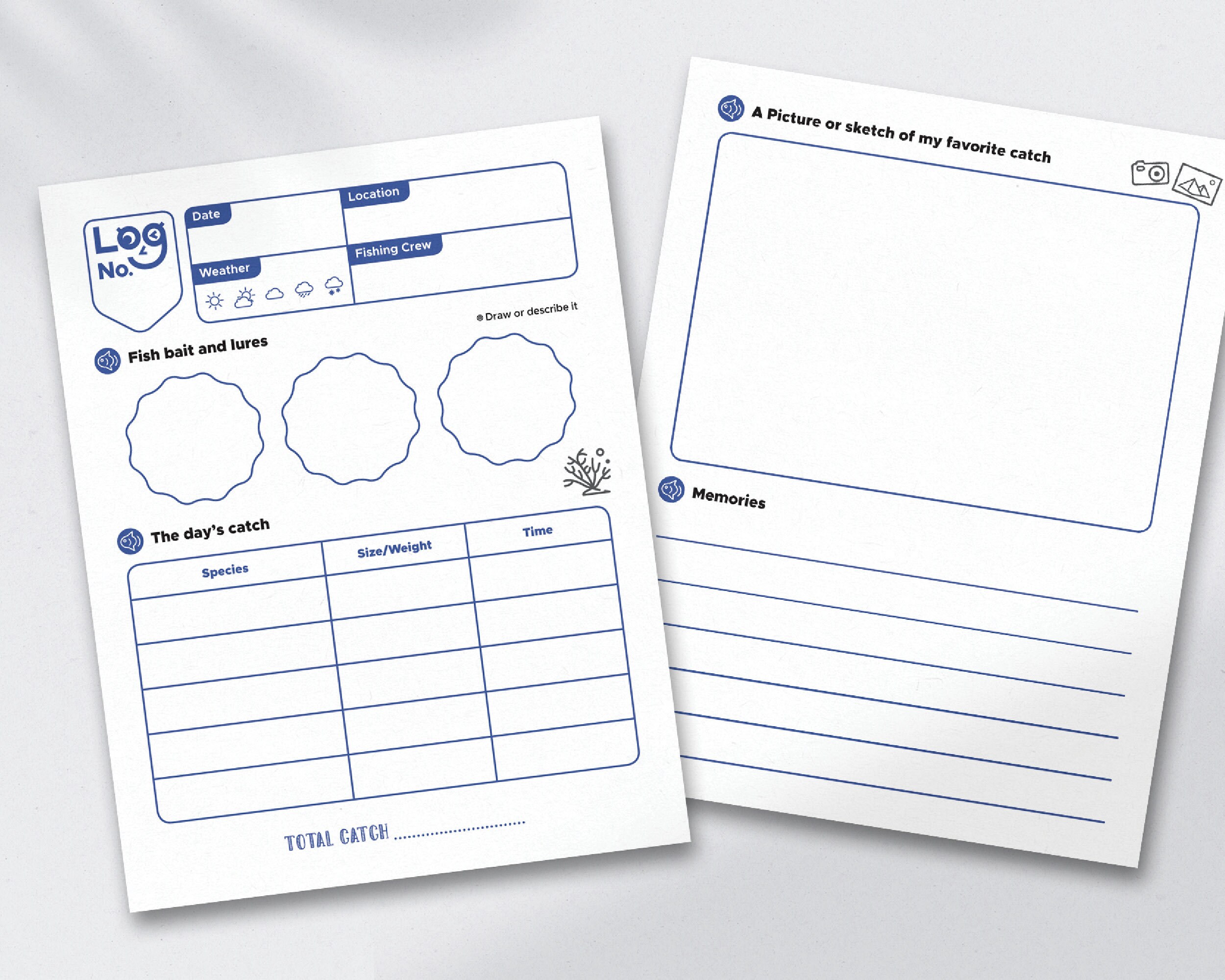 Fishing Log Printable for Kids, Journal Diary, Fishing Log Book ...