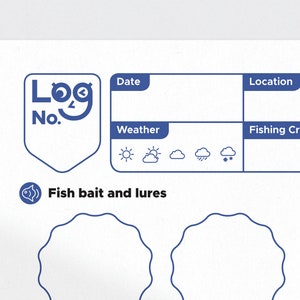 Fishing Log Printable for Kids, Journal Diary, Fishing Log Book ...