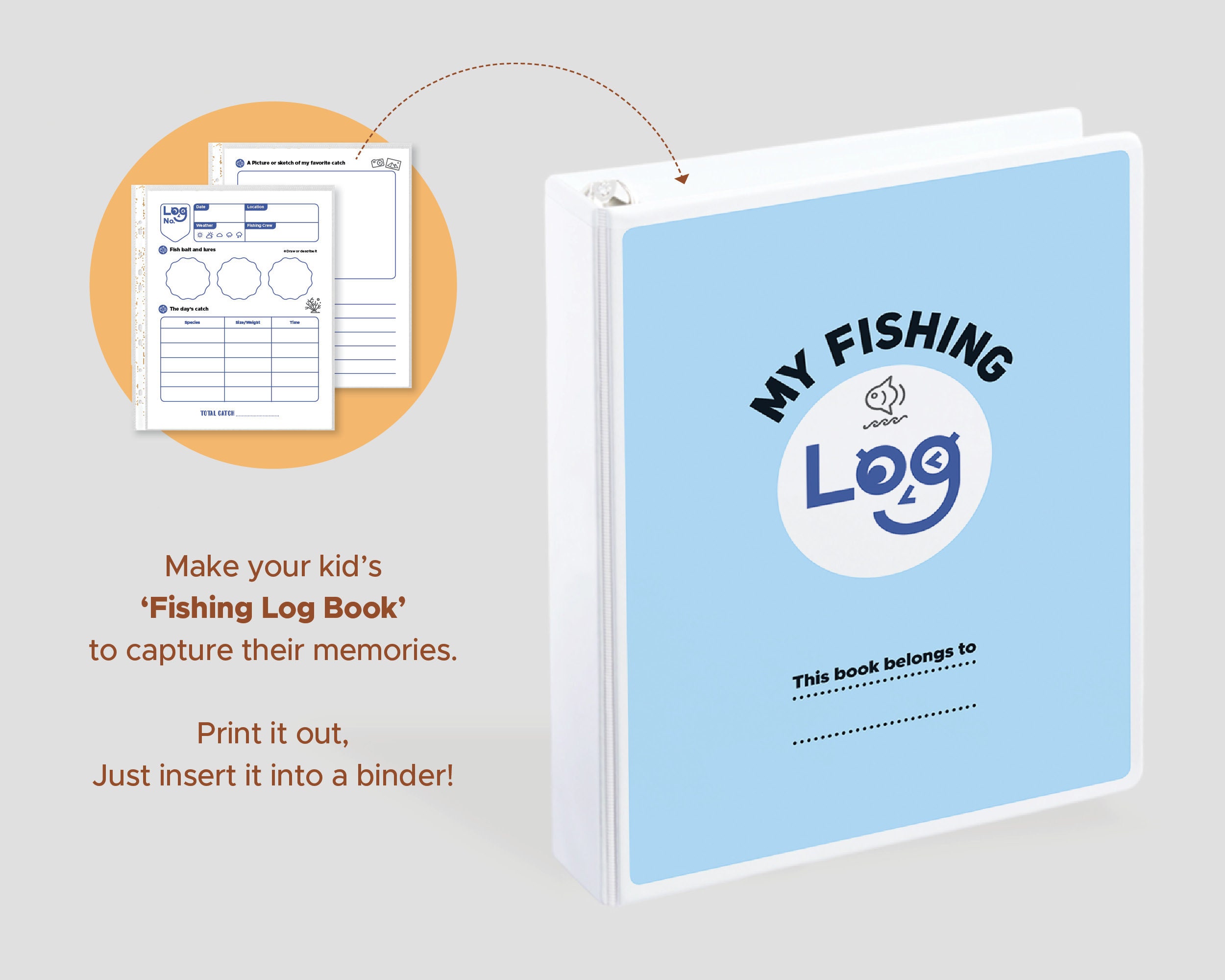 Fishing Log Printable for Kids, Journal Diary, Fishing Log Book ...