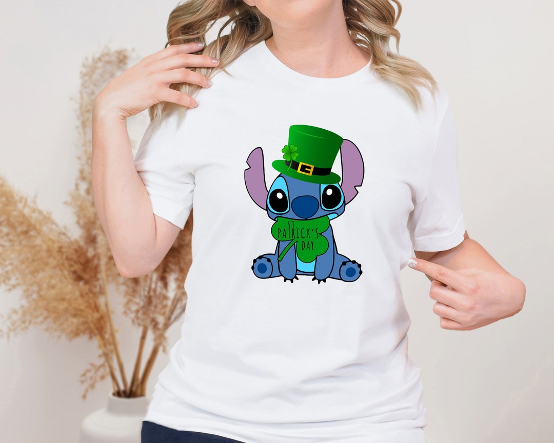 St. Patrick's Day Stitch Shirt, Stitch Family T-shirt, Saint Patrick's ...