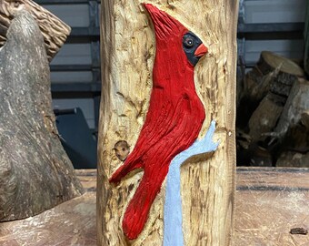 Cardinal Wood Carving - Etsy