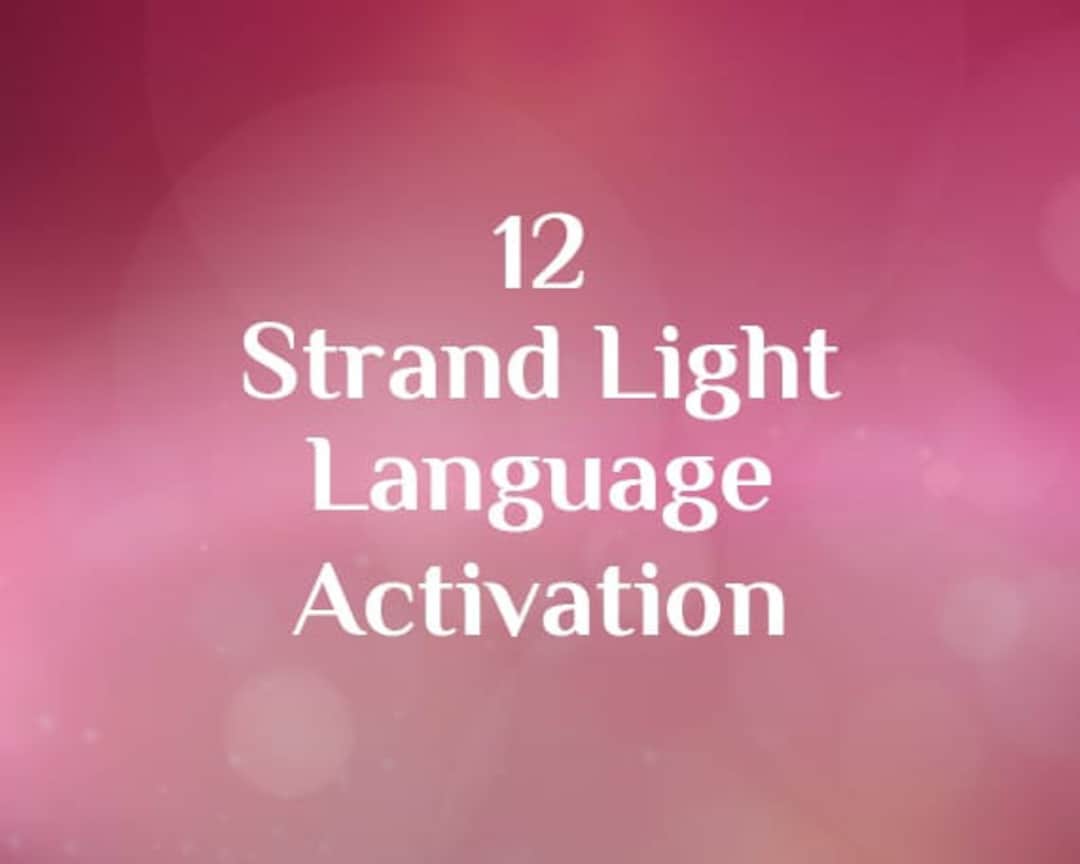 12 Strand Light Language Activation - Etsy