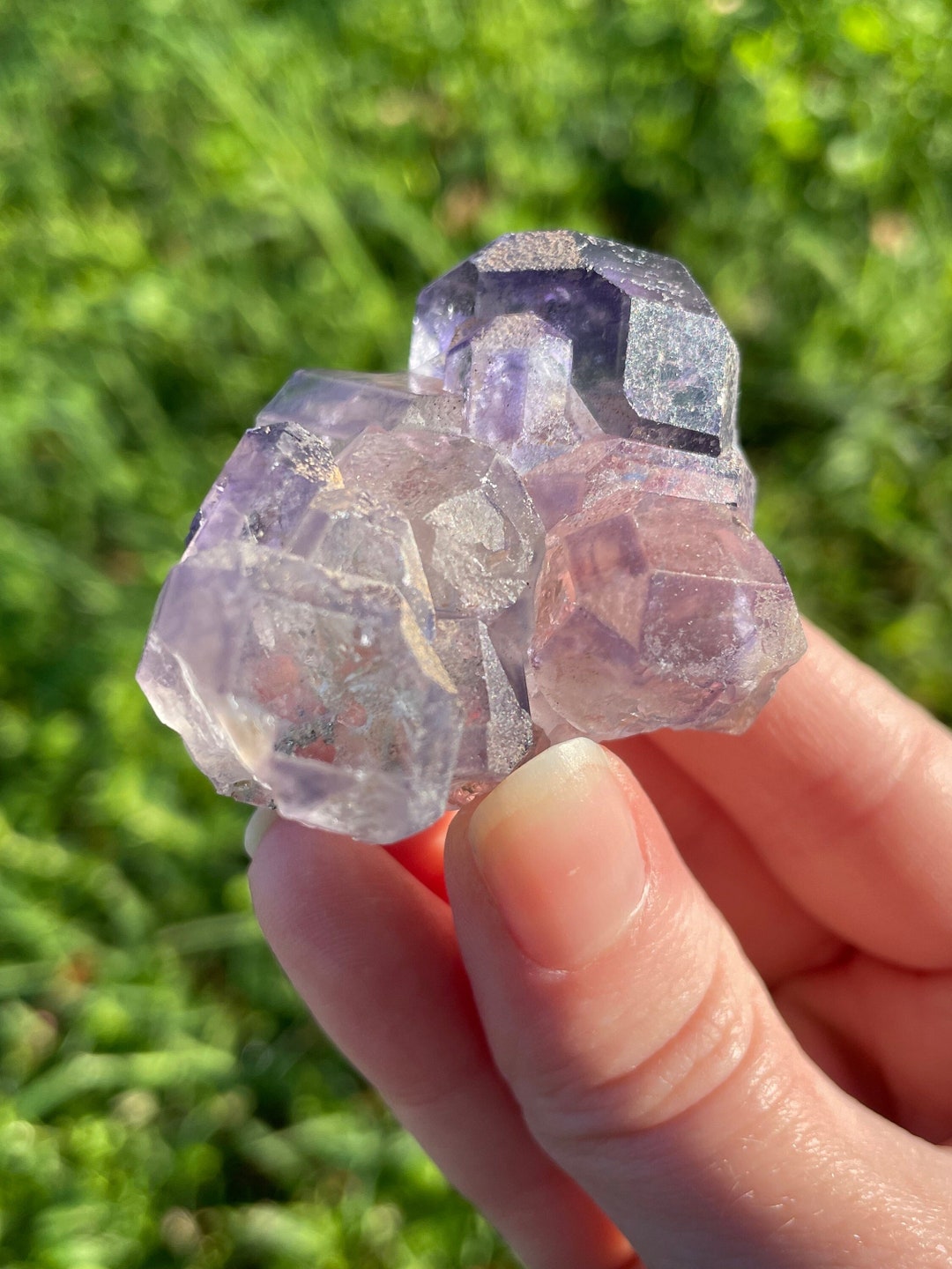 Translucent Blue-purple Fluorite Crystal Cluster - 66g - Etsy