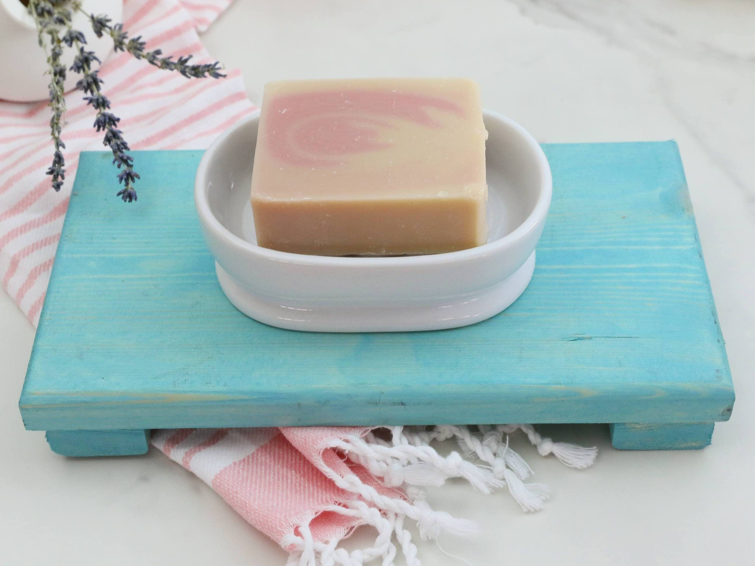 Soap Tray Bathroom Tray Wooden Riser Pedestal Decorative Tray Bathroom ...