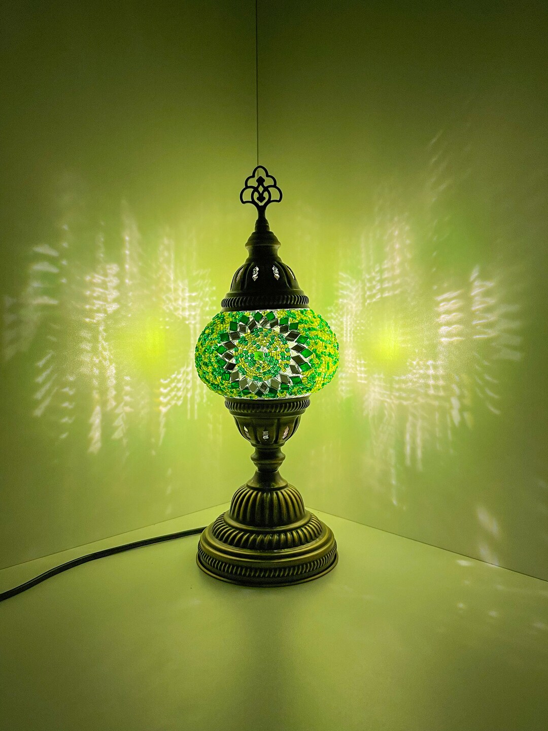 10 Different Colours SMALL SIZE Turkish Mosaic Lamp Moroccan Lamp ...