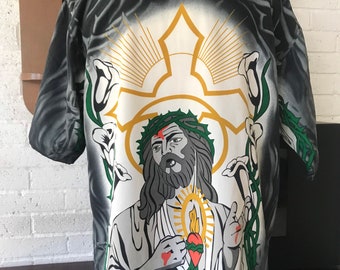 Jesus Button Shirt | Etsy