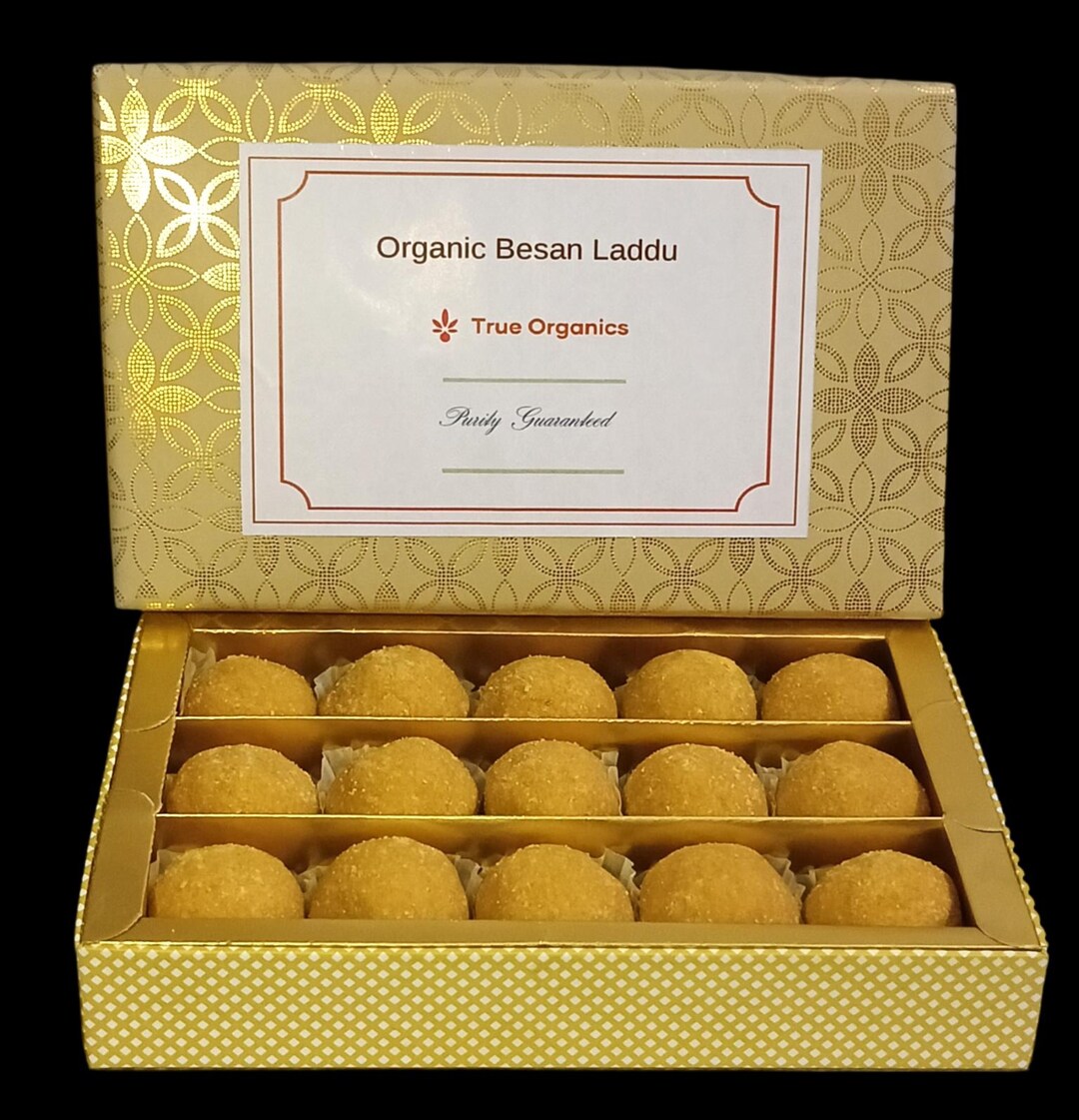 Organic Besan Laddu 450grams (15oz) | No Preservatives | No Additives ...