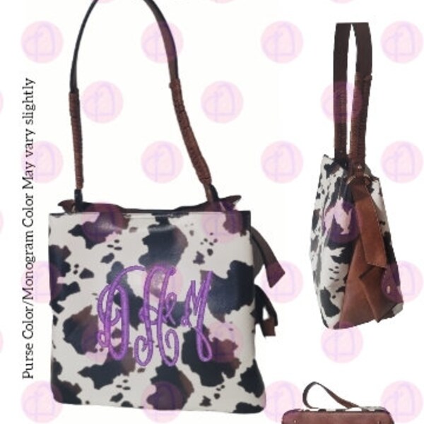 Cow Print Purse - Etsy