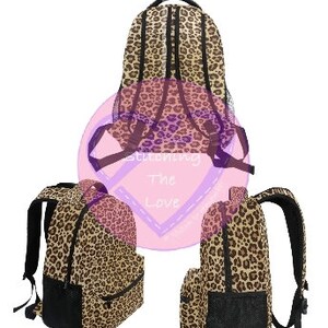 Leopard Backpack|leopard Personalized Backpack|embroidered Back Pack ...