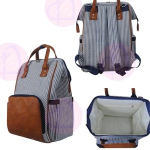 Monogram Diaper Bag|multi Functional Diaper Bag Backpack|monogrammed ...