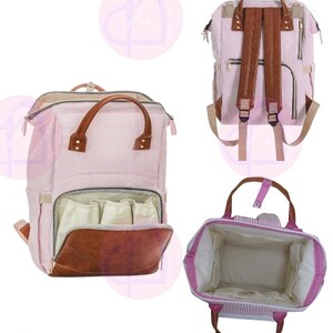 Monogram Diaper Bag|multi Functional Diaper Bag Backpack|monogrammed ...