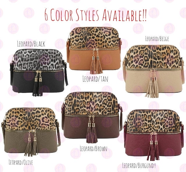 Leopard Crossbody Purse|crossbody Purse|full Size Leopard Purse ...