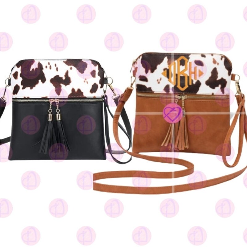 Cow Print Purse - Etsy