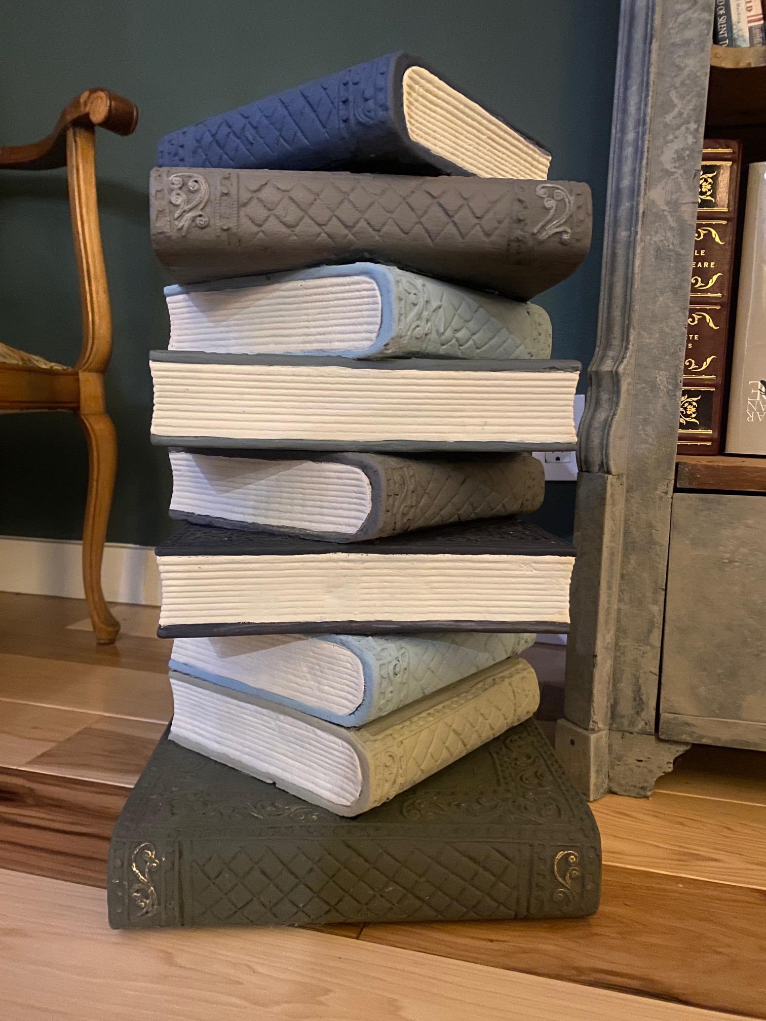 Unique Stack of Books End Table - Etsy