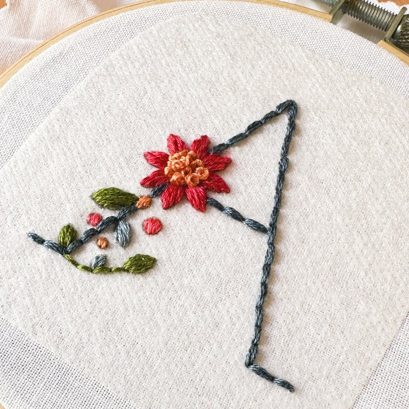 Initial K Embroidery - Etsy